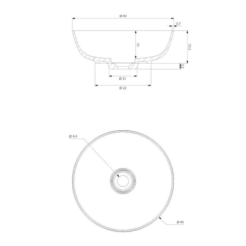 Lavoar OMNIRES SILK, Compozit Roca Dolomit, Alb, finisaj mat, 40x40 cm ...