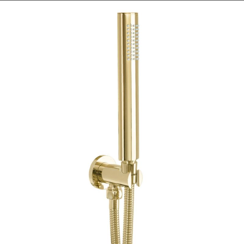 Sistem de dus Oval Gold, Auriu, cap dus 30x20 cm, montaj incastrat ...