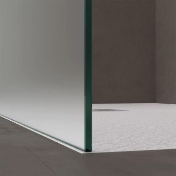 Perete dus Walk-In, sticla securizata sabalata integral 10 mm ...